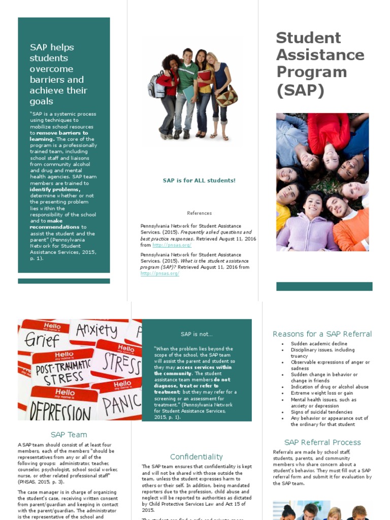Sap Brochure | PDF | Child Neglect | Substance Abuse