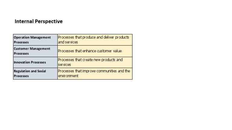 Internal Perspective Definition | Business | Economies