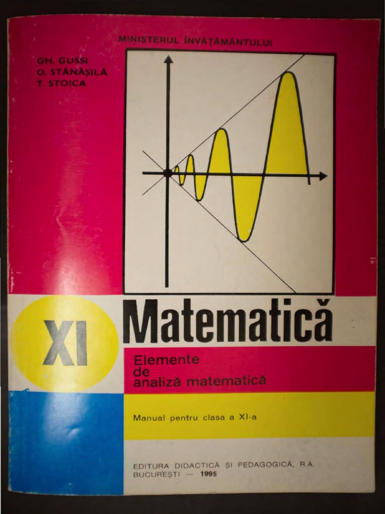 Elemente de Analiza Matematica XI 1995 PDF | PDF