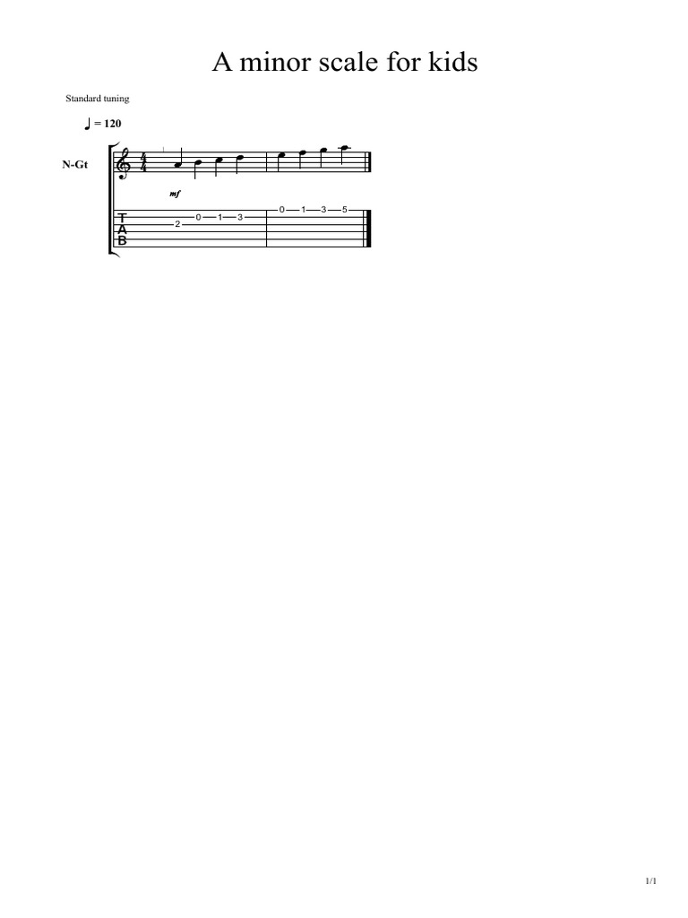 Minor Scale Basics for Kids | PDF
