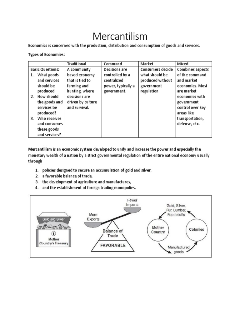 mercantilism | Mercantilism | Trade