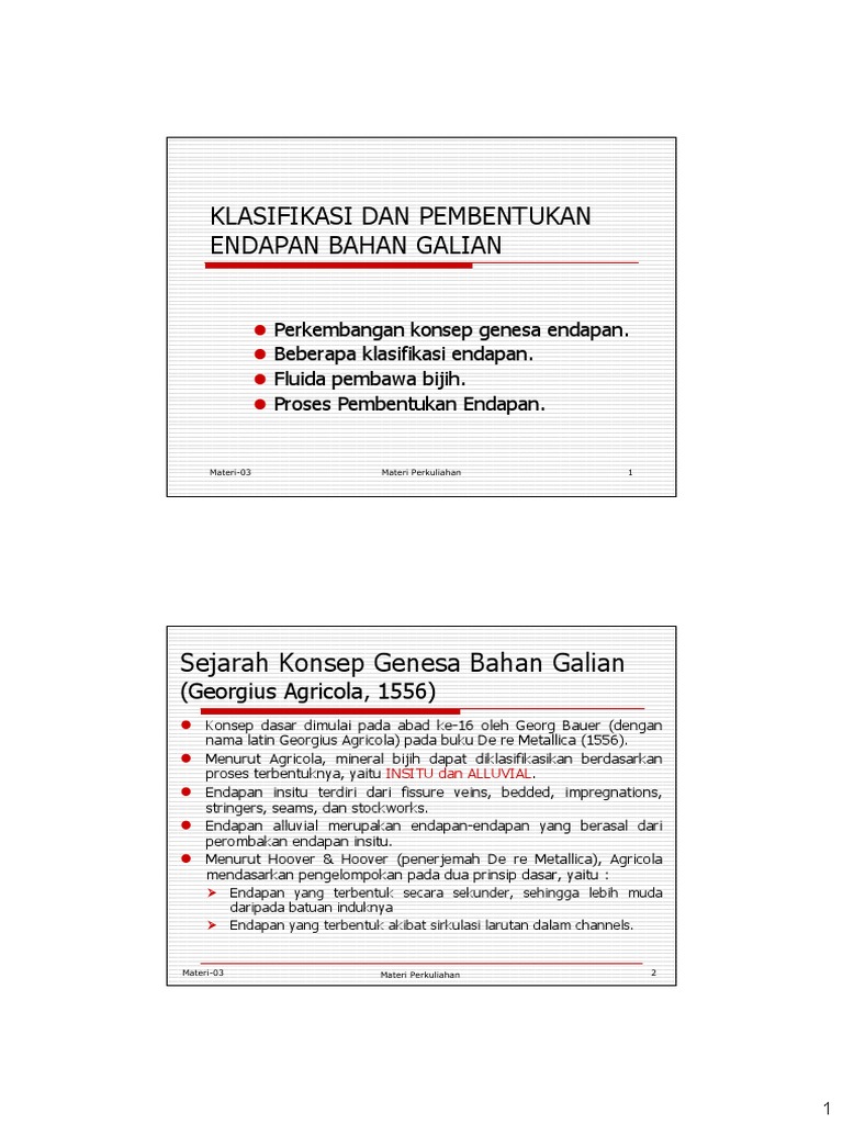 Klasifikasi Pembentukan Endapan | PDF
