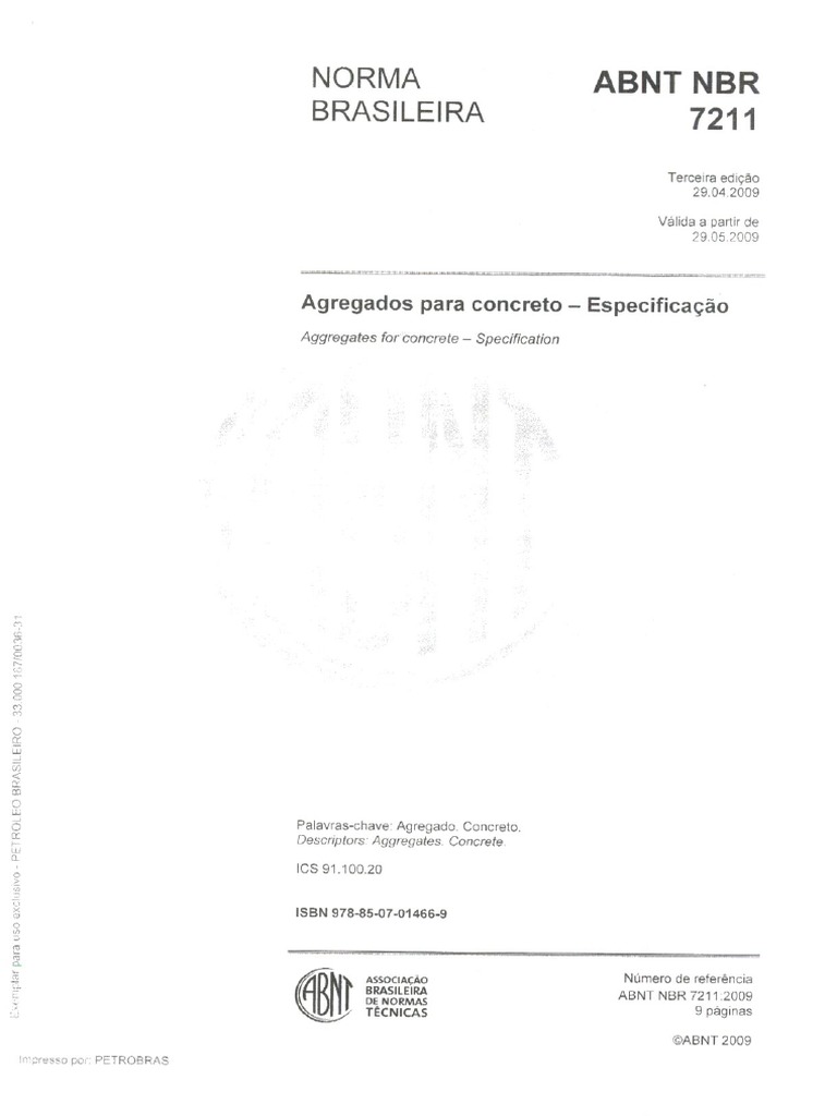 NBR 7211 PDF | PDF