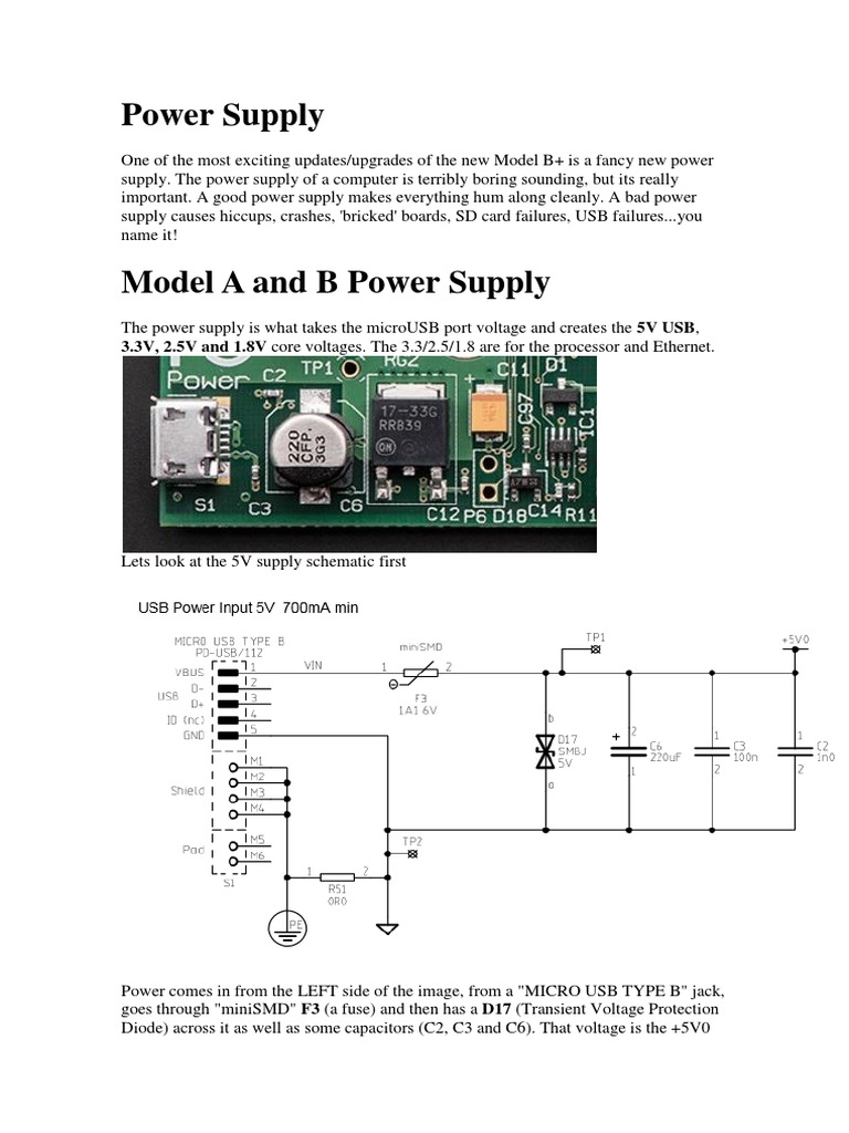 Power Supply Raspberry Pi 3 B | PDF | Power Supply | Raspberry Pi