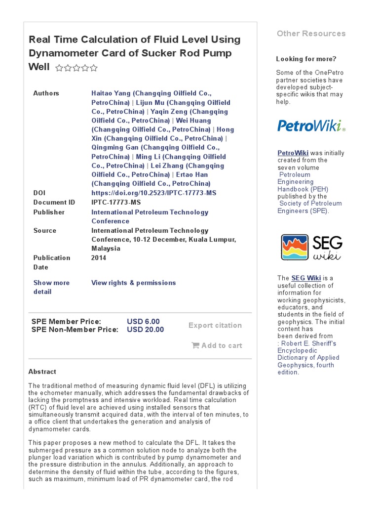 Real-Time Fluid Level Calculation Method | PDF | Pump | Gases