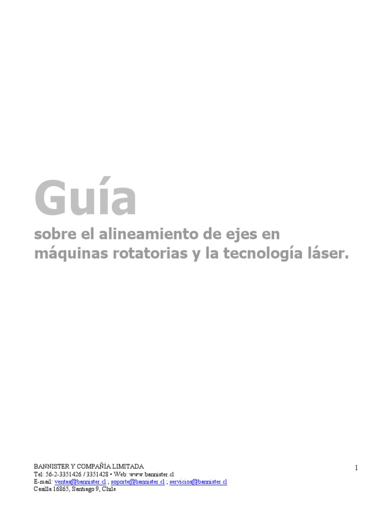 Guia de Alineamiento de Ejes | PDF | Eje | Láser