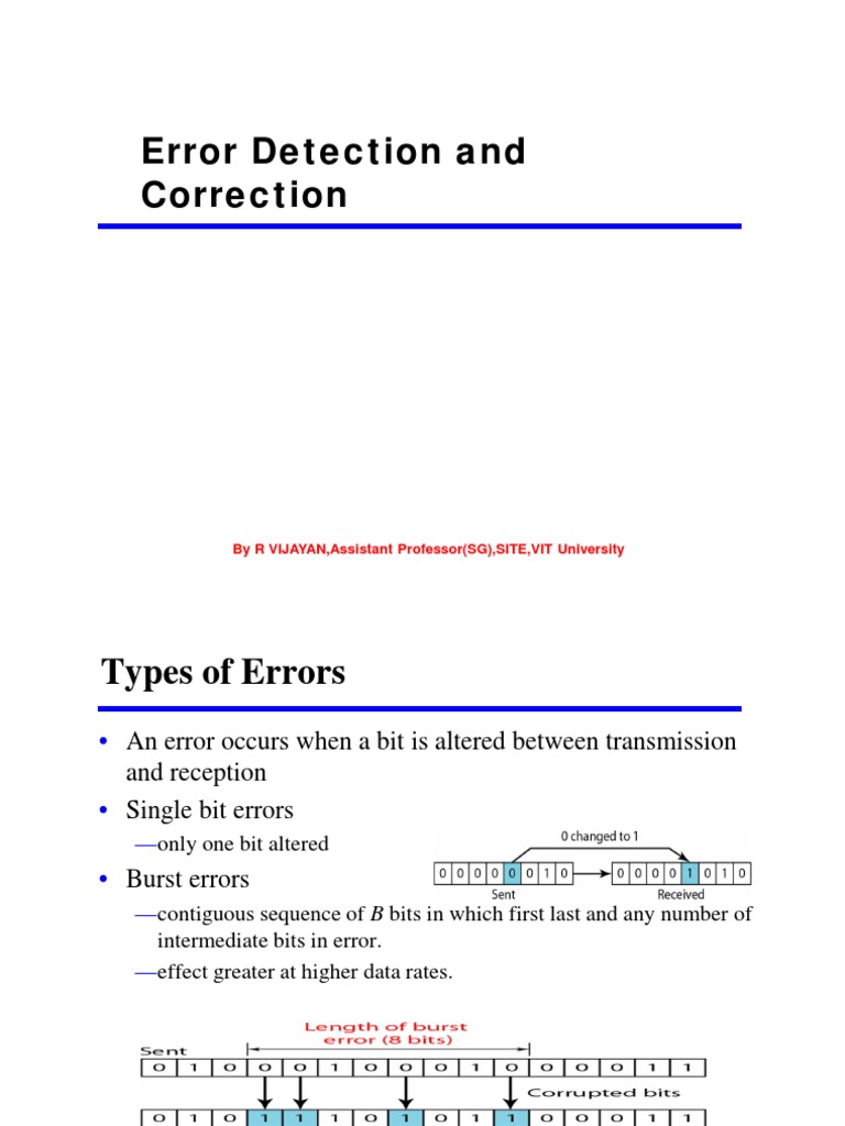 Ecc 1 Pdf Pdf Error Detection And Correction Algorithms