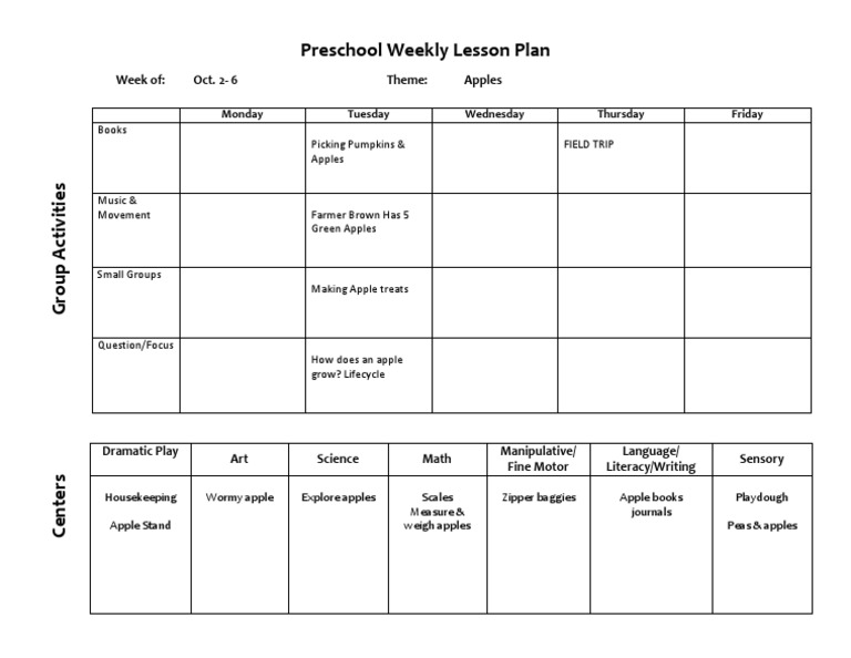 Apples Full Week | PDF