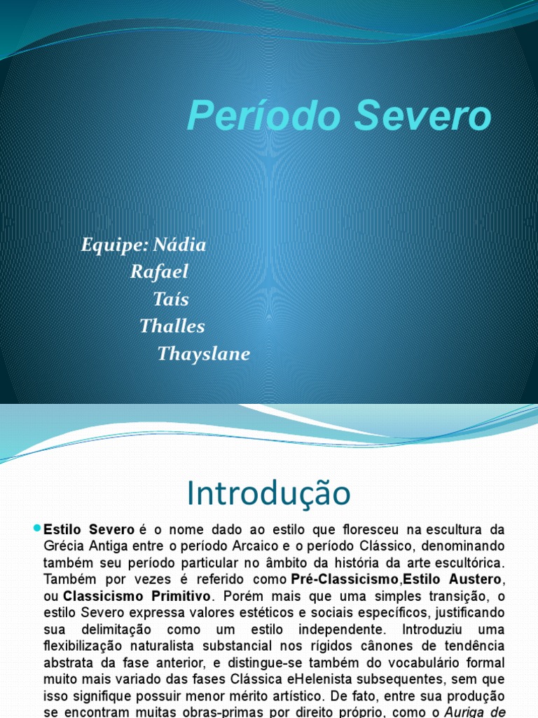 O Estilo Severo: Características e Obra-prima da Escultura Grega ...