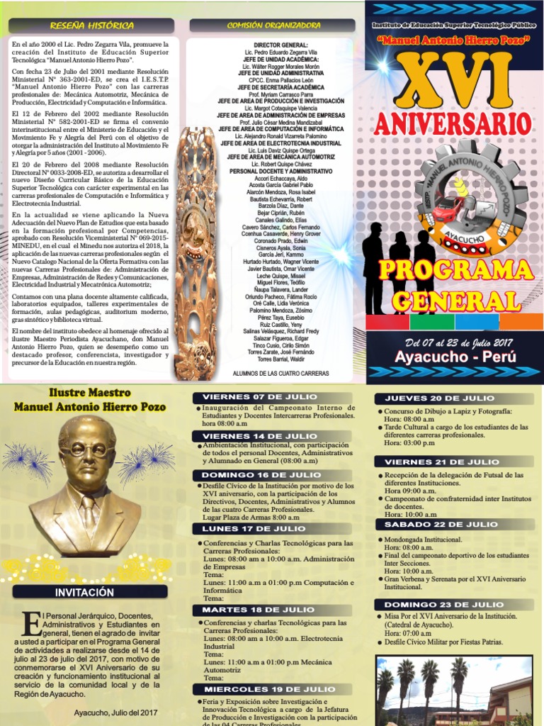 Triptico Modelo para Institutos | PDF | Science | Tecnología (general)