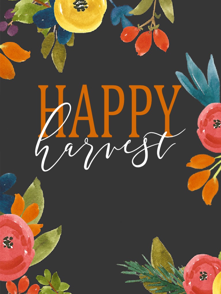 Happy Harvest Printable | PDF