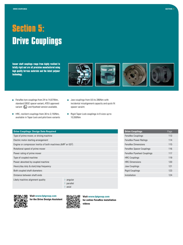 708 05 Fenner Couplings | PDF