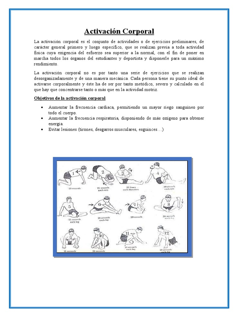 Activación Corporal | PDF | Crecimiento personal y profesional
