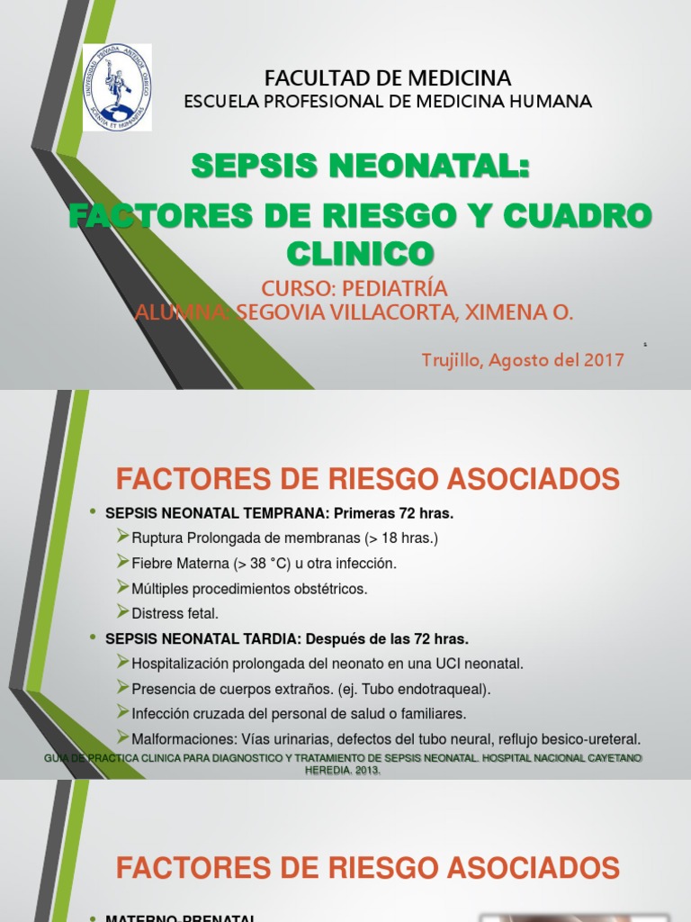 Sepsis Neonatal | PDF | Septicemia | Infantes