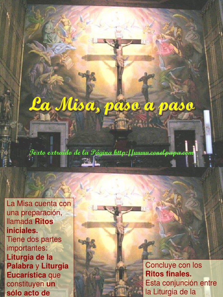 Guía Completa de la Misa Católica | PDF | Misa (liturgia) | eucaristía