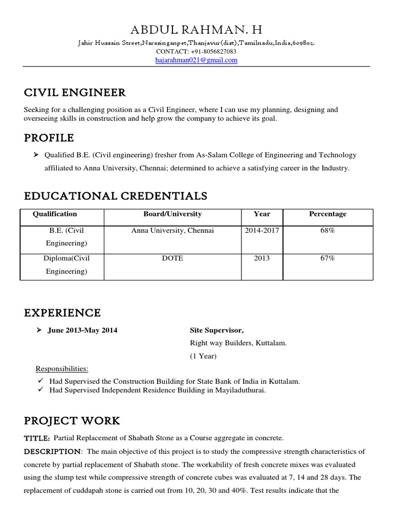 CV Rahman | PDF | Concrete | Engineering