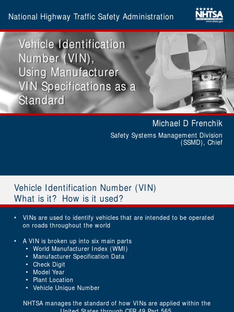 Frenchik VIN vPIC | PDF | National Highway Traffic Safety ...