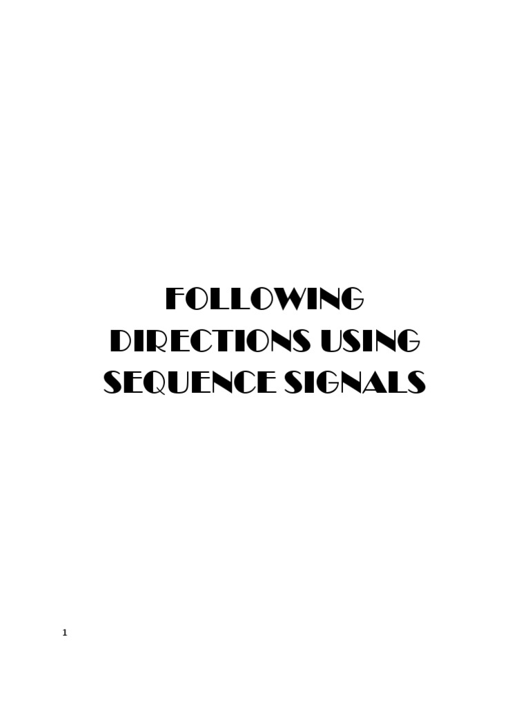 Following Directions Using Sequence Signals | PDF | Common Cold | Mango