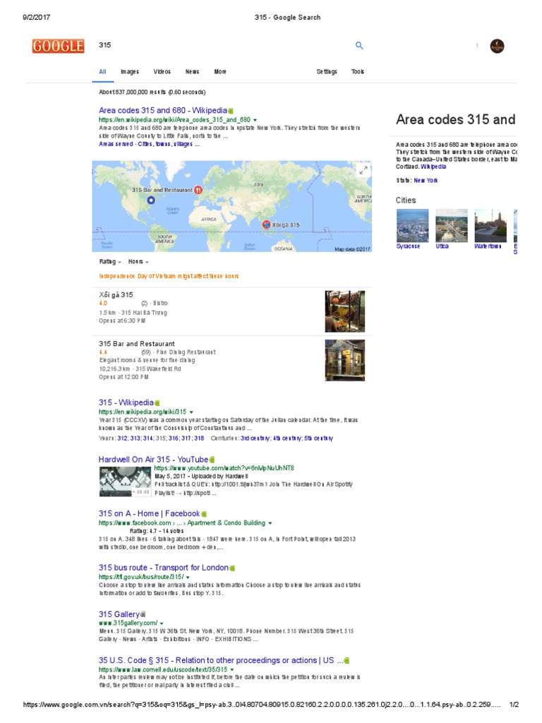 Area Codes 315 and 680 - Wikipedia | PDF | Internet | Restaurant And ...