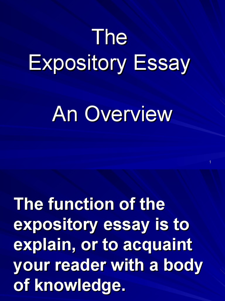 The Expository Essay - An Overview | PDF | Essays | Voting
