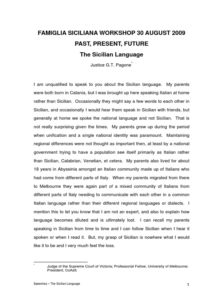 Sicilian Language | PDF | Sicily | Italian Language