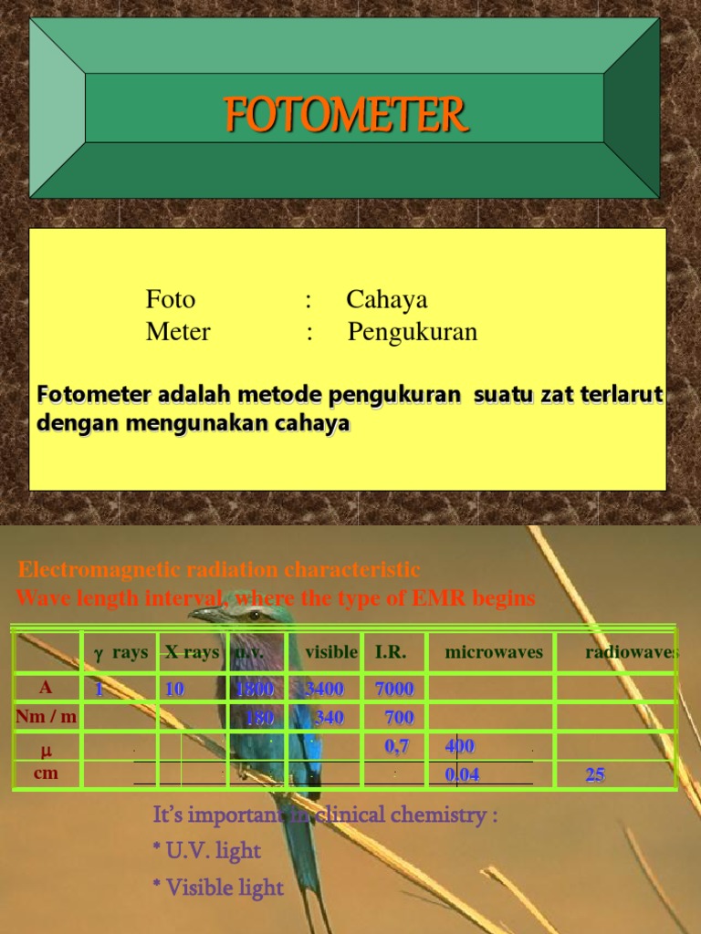 Fotometer: Foto: Cahaya Meter: Pengukuran | PDF | Absorbance | Ultraviolet