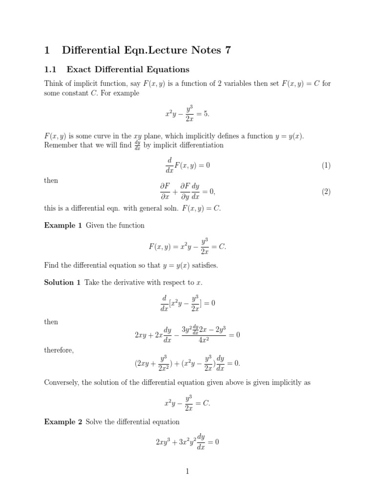 Diff Eqn Week 7 | PDF | Rates | Equations
