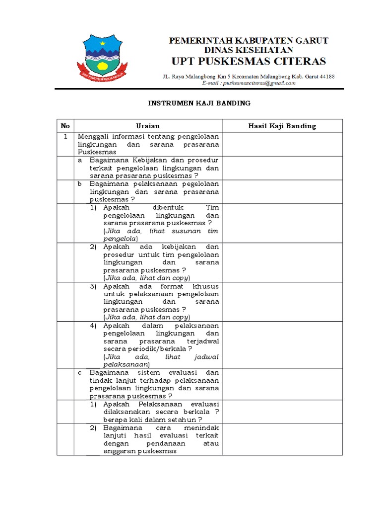 Instrumen Kaji Banding | PDF