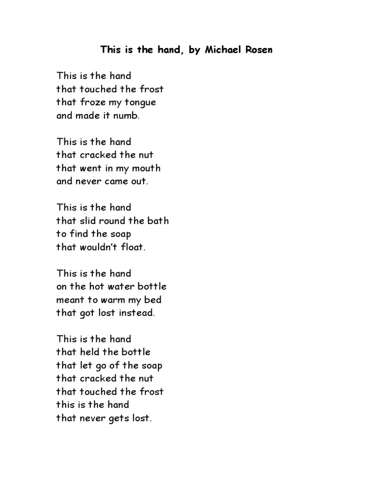 This Is The Hand | PDF