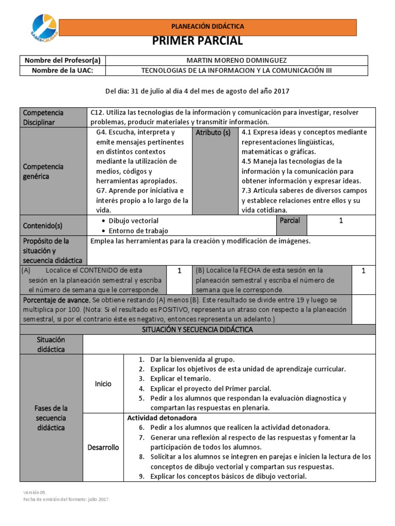 Planeación Didáctica de Tics III | PDF | Comunicación | Tecnología de información y comunicaciones