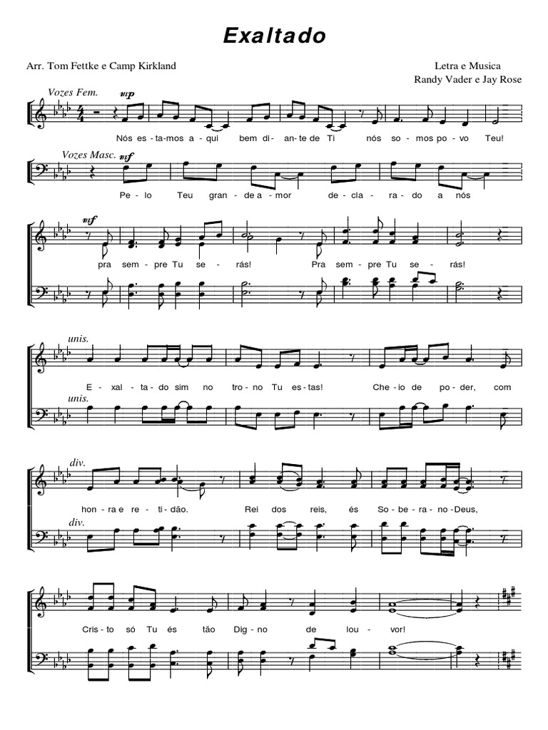 Exaltado - Partitura | Ocio | Prueba gratuita de 30 días | Scribd