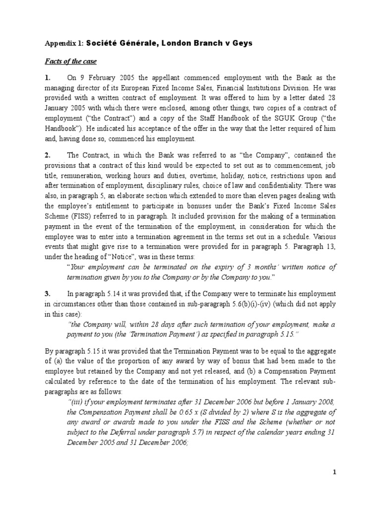Case Study - Appendix 1 | PDF | Employment | Salary
