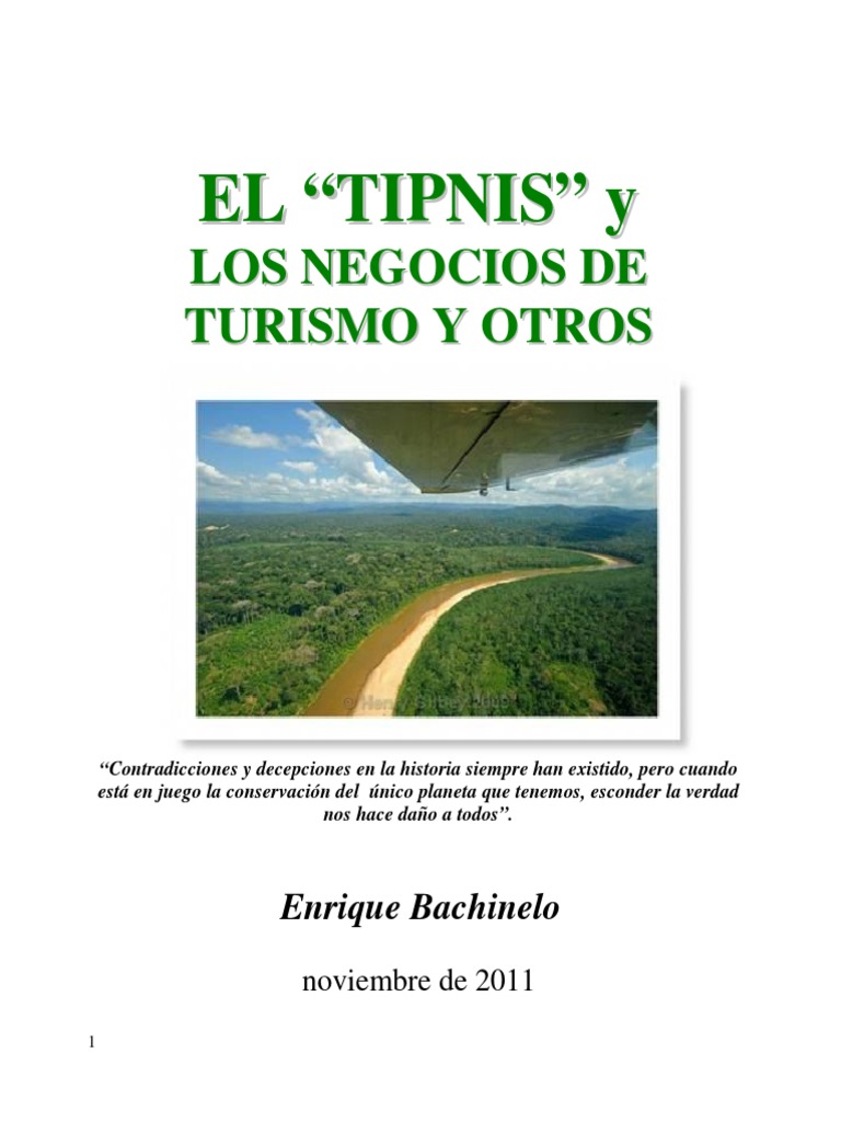 Turismo en El Tipnis | PDF | Turismo | Bolivia