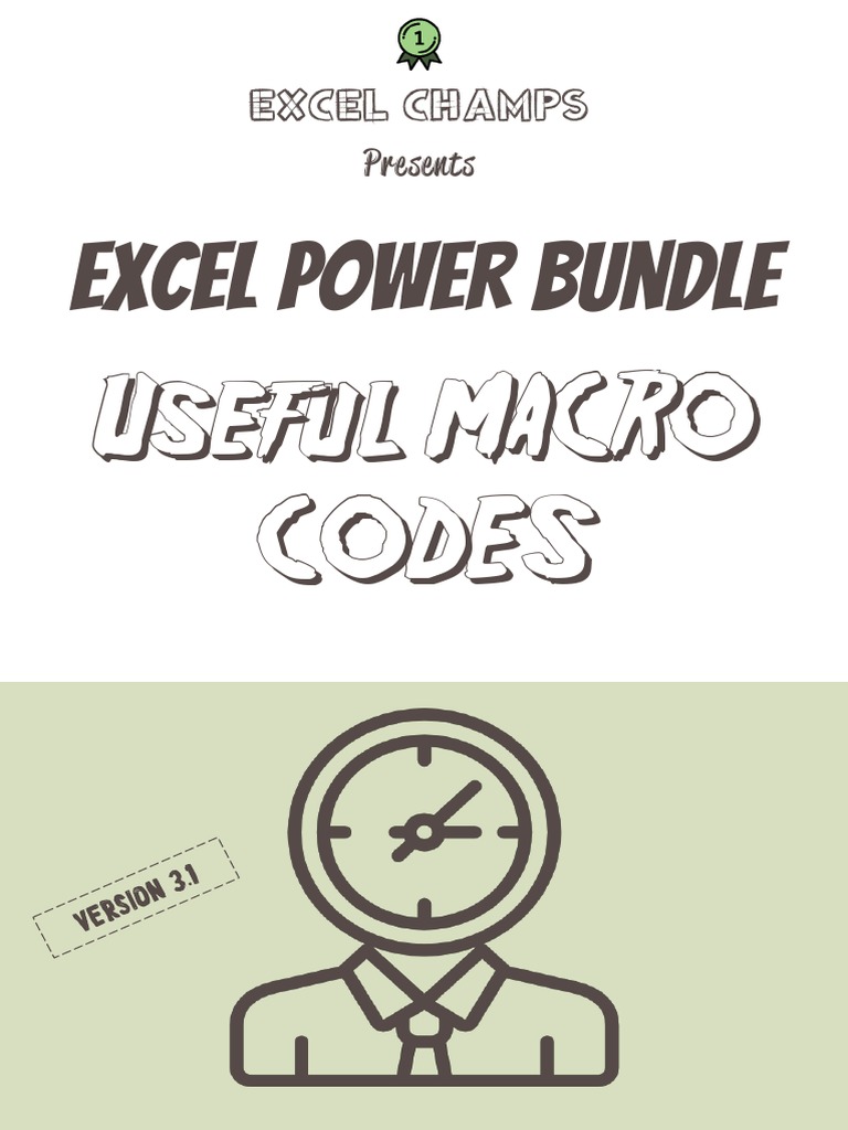 Vba Codes Excel | PDF | Microsoft Excel | Software