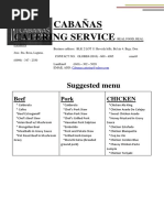 CCME 2025 Menu and Pricing Details | PDF | Philippine Cuisine | Cooking
