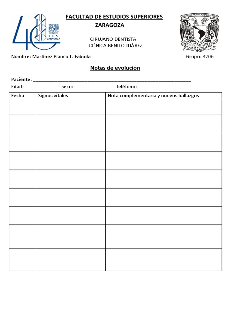 Notas de Evolucion | PDF