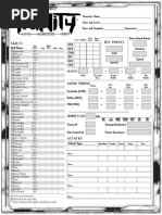 BESM Character Sheet | PDF | Leisure | Sports