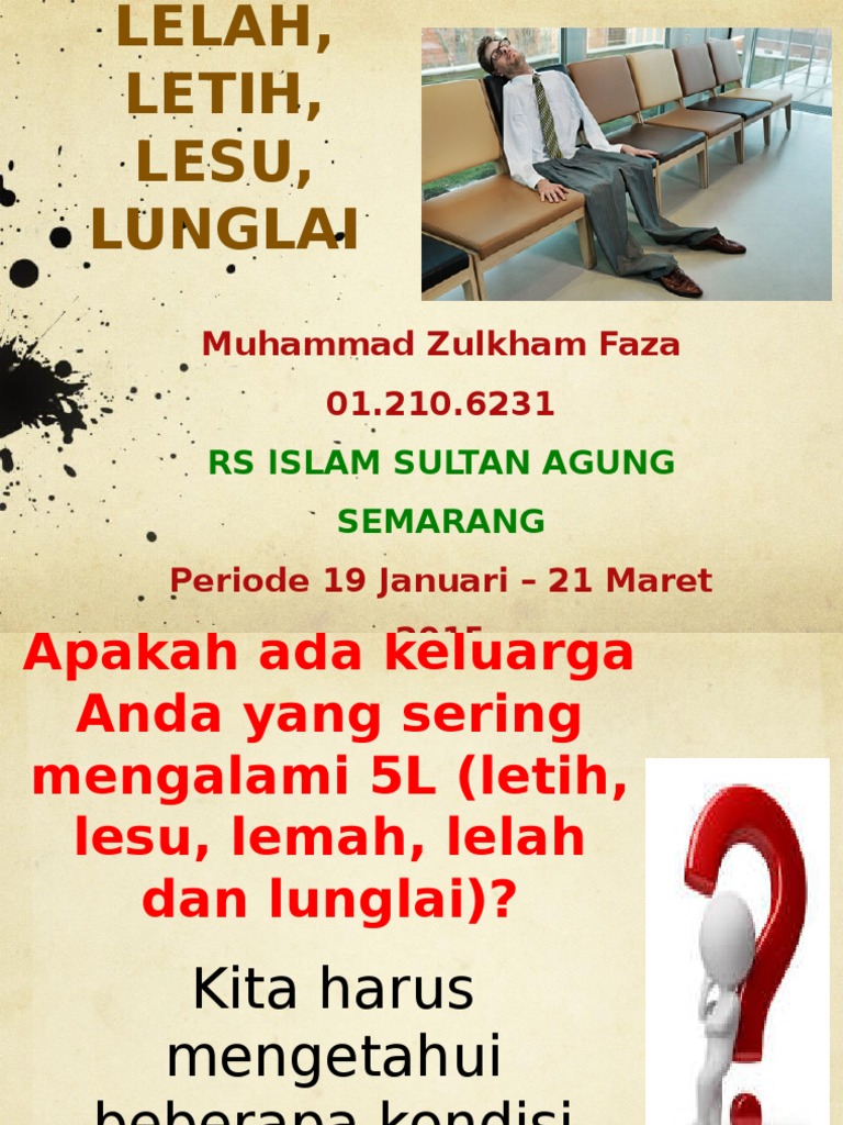 5 L Lemah, Lelah, Letih | PDF