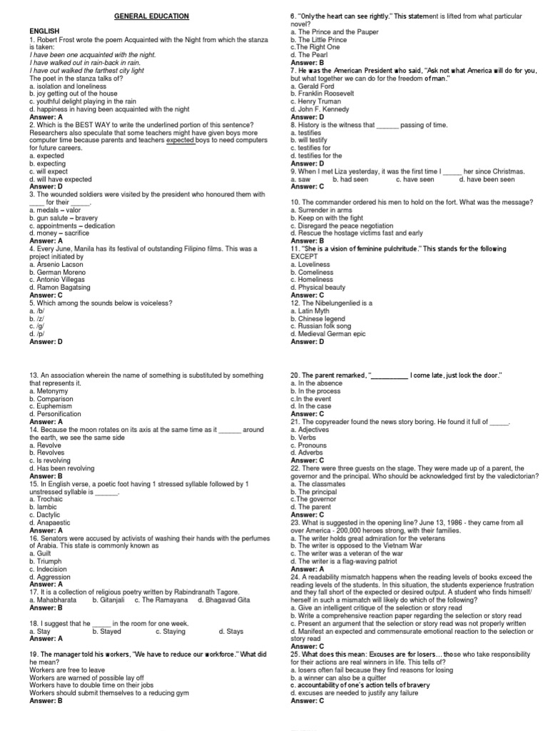 PRC Board Reviewer Gen. Ed. | PDF | Chemical Elements | Greenhouse Effect