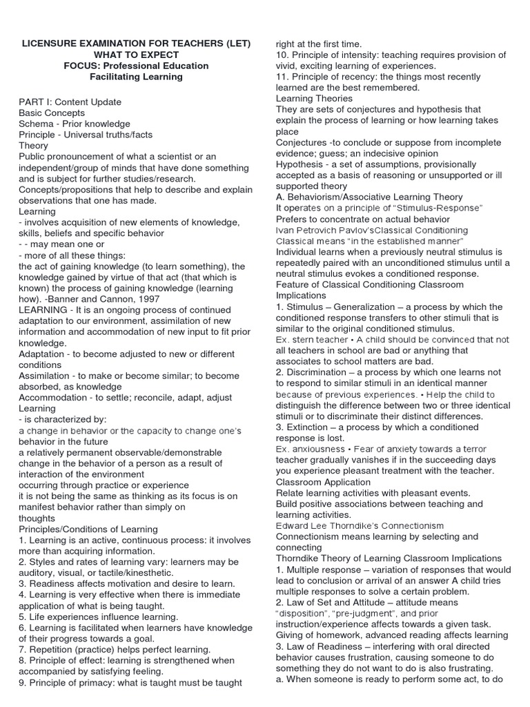 Licensure Examination For Teachers (Let) What To Expect FOCUS ...