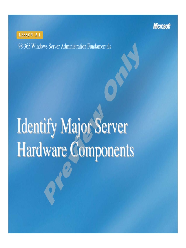 Hardware Component | PDF | Server (Computing) | Network Interface ...