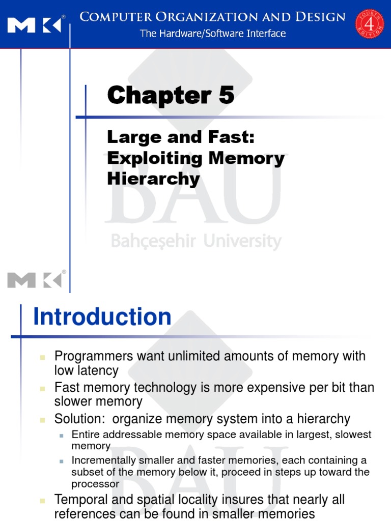 Large and Fast: Exploiting Memory Hierarchy | PDF | Cpu Cache | Cache (Computing)