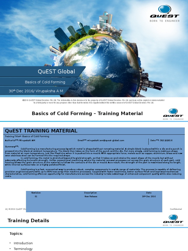 Basics of Cold Forming | PDF | Steel | Stainless Steel