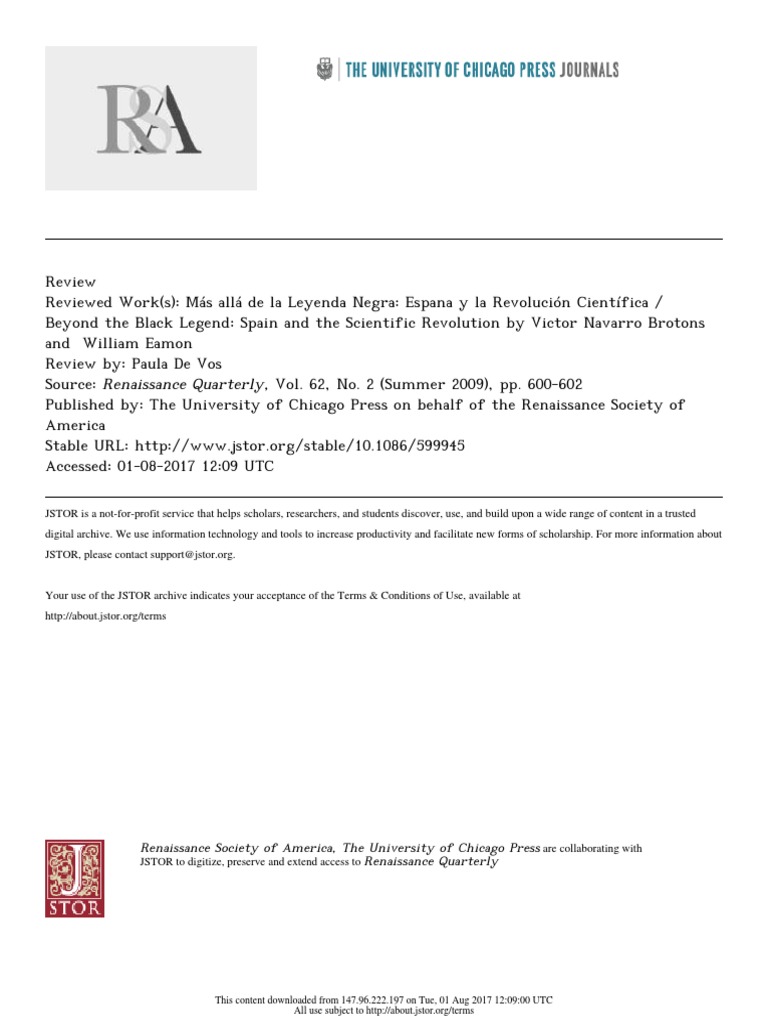 Beyond the Black Legend of Spain | PDF | History Of Science | Spain