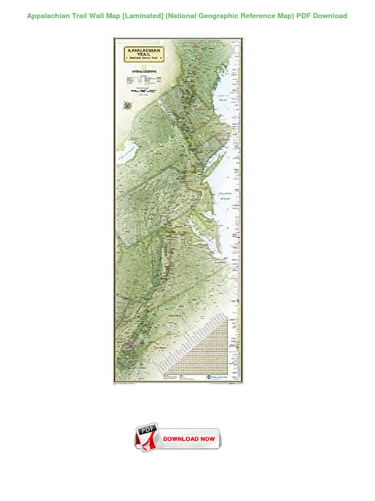 Appalachian Trail Laminated Wall Map | PDF | Land Transport | Cartography