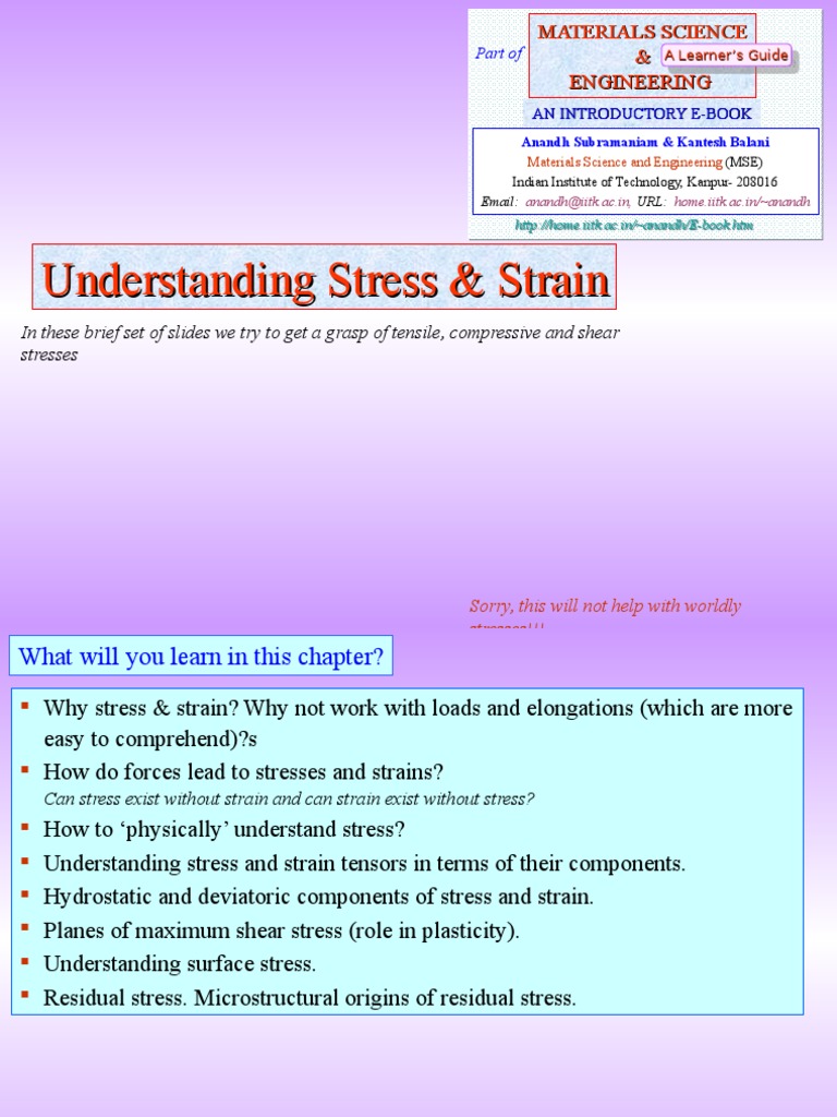 Stress & Strain Basics: An Intro Guide | PDF | Stress (Mechanics ...