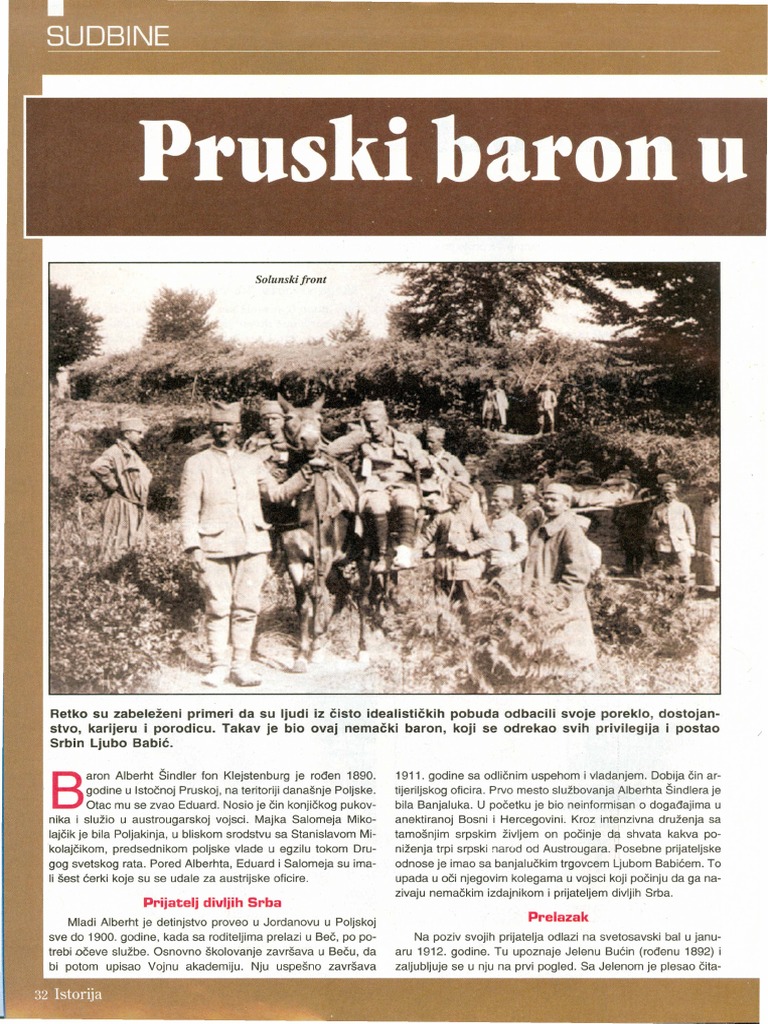 Ljuba Babic 1 Istorija PDF | PDF
