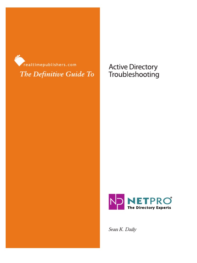 Active Directory Troubleshooting | PDF | Windows 2000 | Active Directory