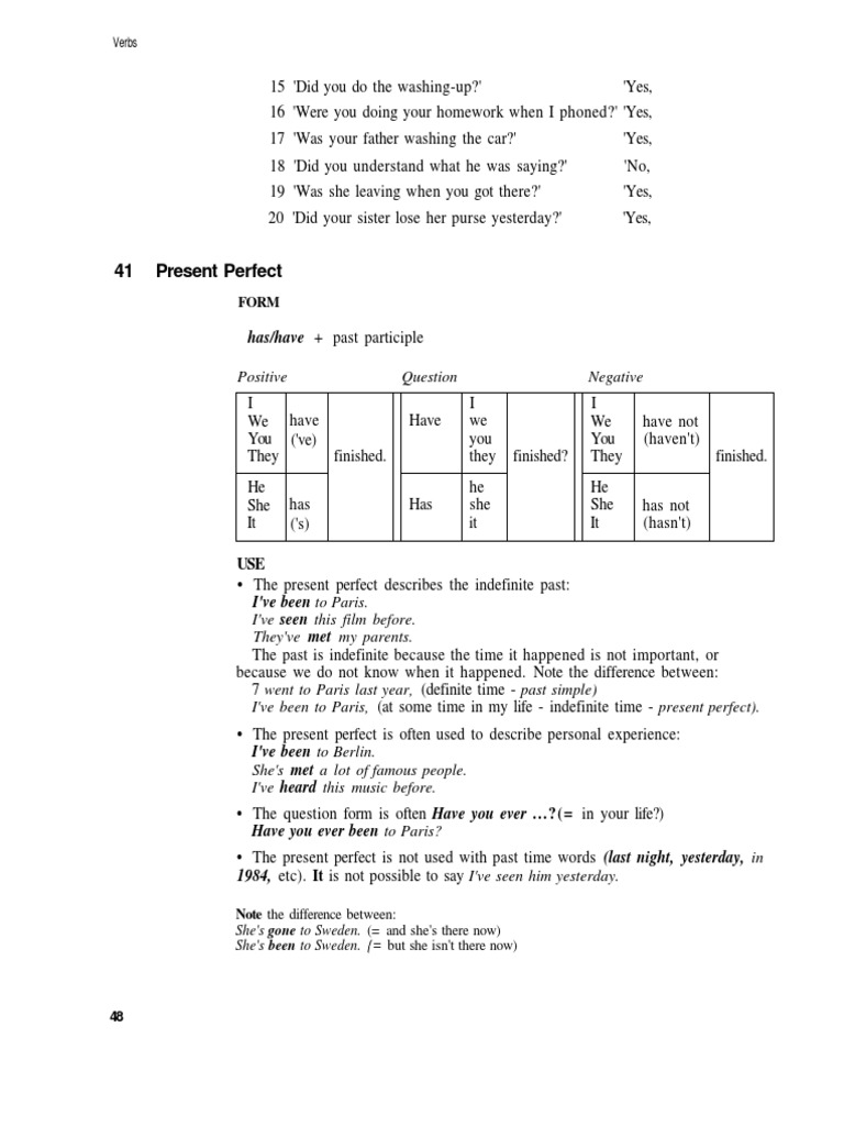 Present Perfect Simple and Continuous Practice | PDF | Perfect (Grammar ...