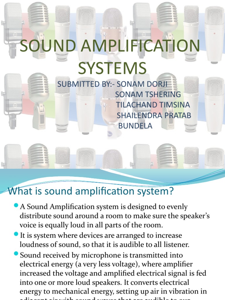 Sound Amplification System Explained | PDF